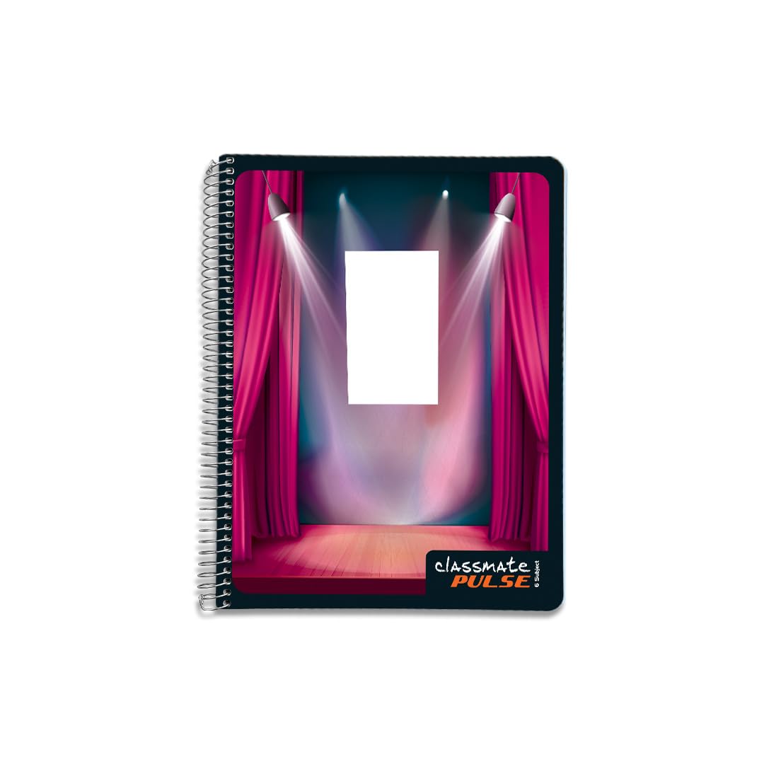 Classmate Pulse 6 Subject Notebook - 302 Pages | Single Line | Spiral ...